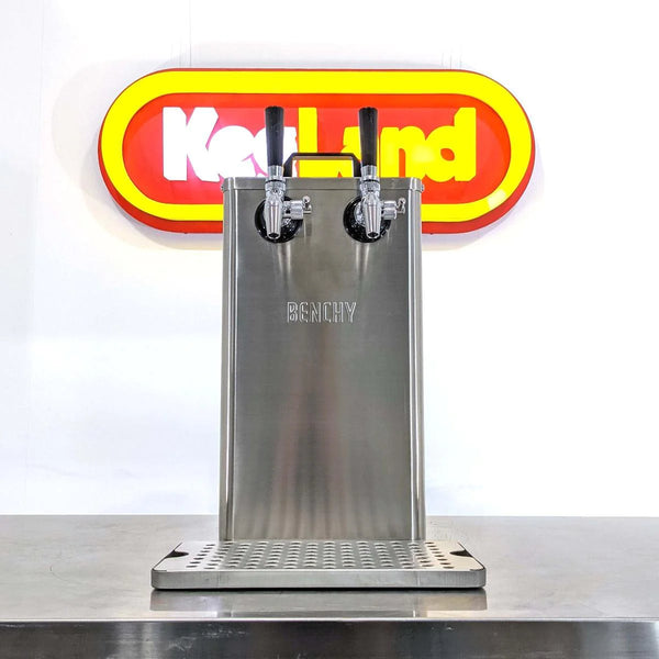 Benchy - Carbon - Double Taps Bench Top Keg Dispenser (Stainless FC Ta ...